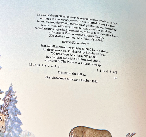 Jan Brett Christmas Book Lot of 4 Wild Reindeer Gingerbread 12 Days ...