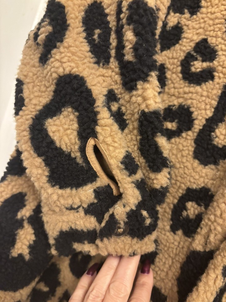 NEXT Girls Leopard Print Borg Jacket 8 Years - New without tags. | eBay UK