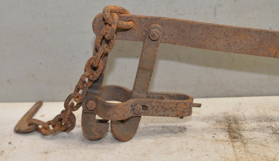 Antique PM3 barb wire fence stretcher collectible farm ranch tool ...