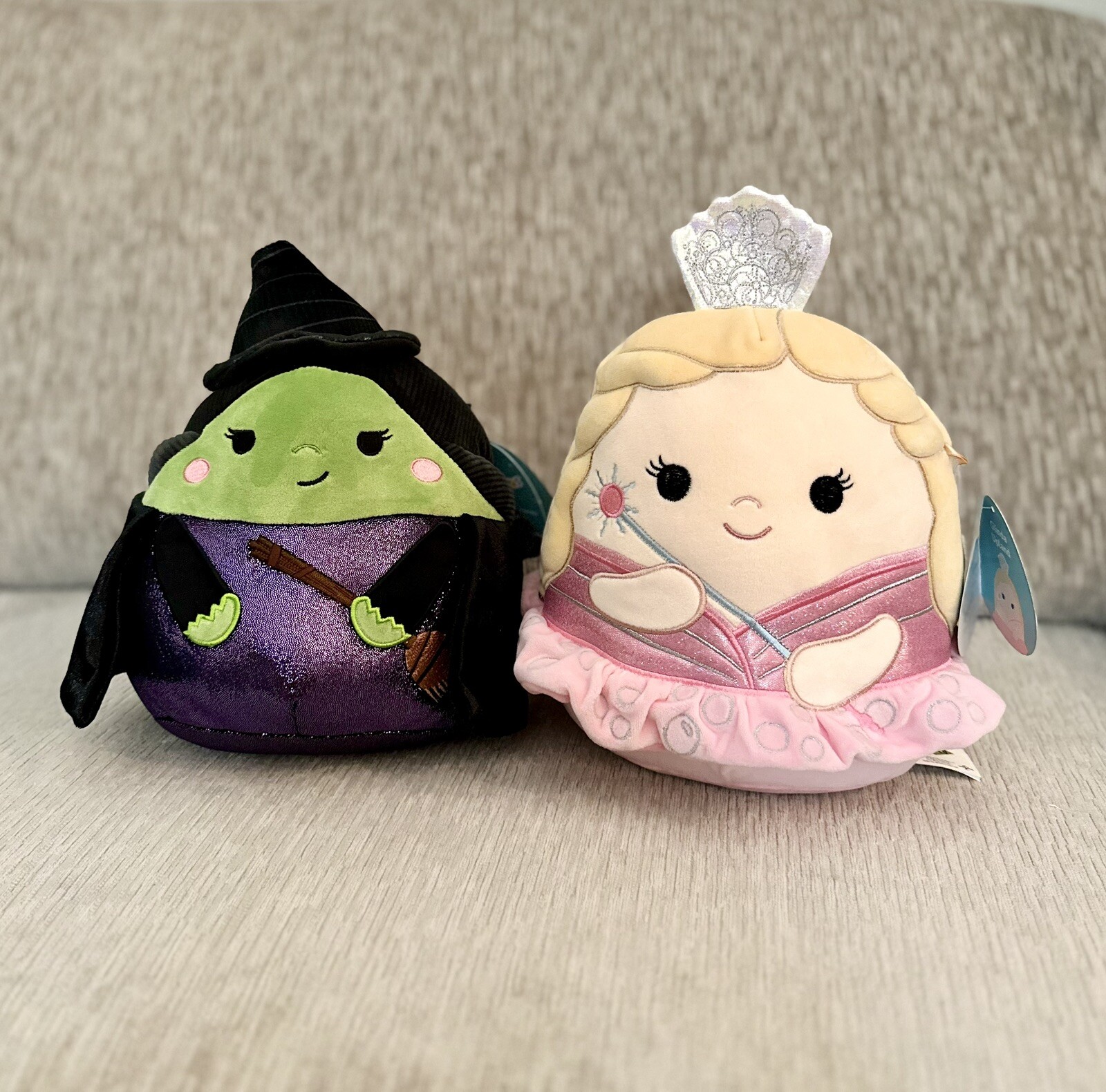 Squishmallows Wicked Glinda AND Elphaba Witch 10" SET 2 Ultra Soft ...