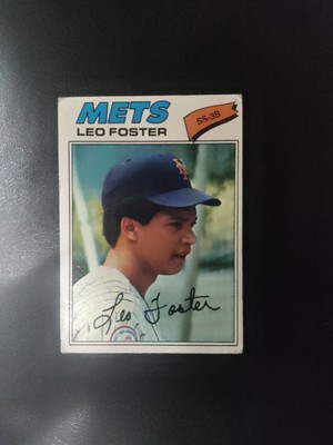 1977 Topps 458 Leo Foster New York Mets Baseball Card vg read ...