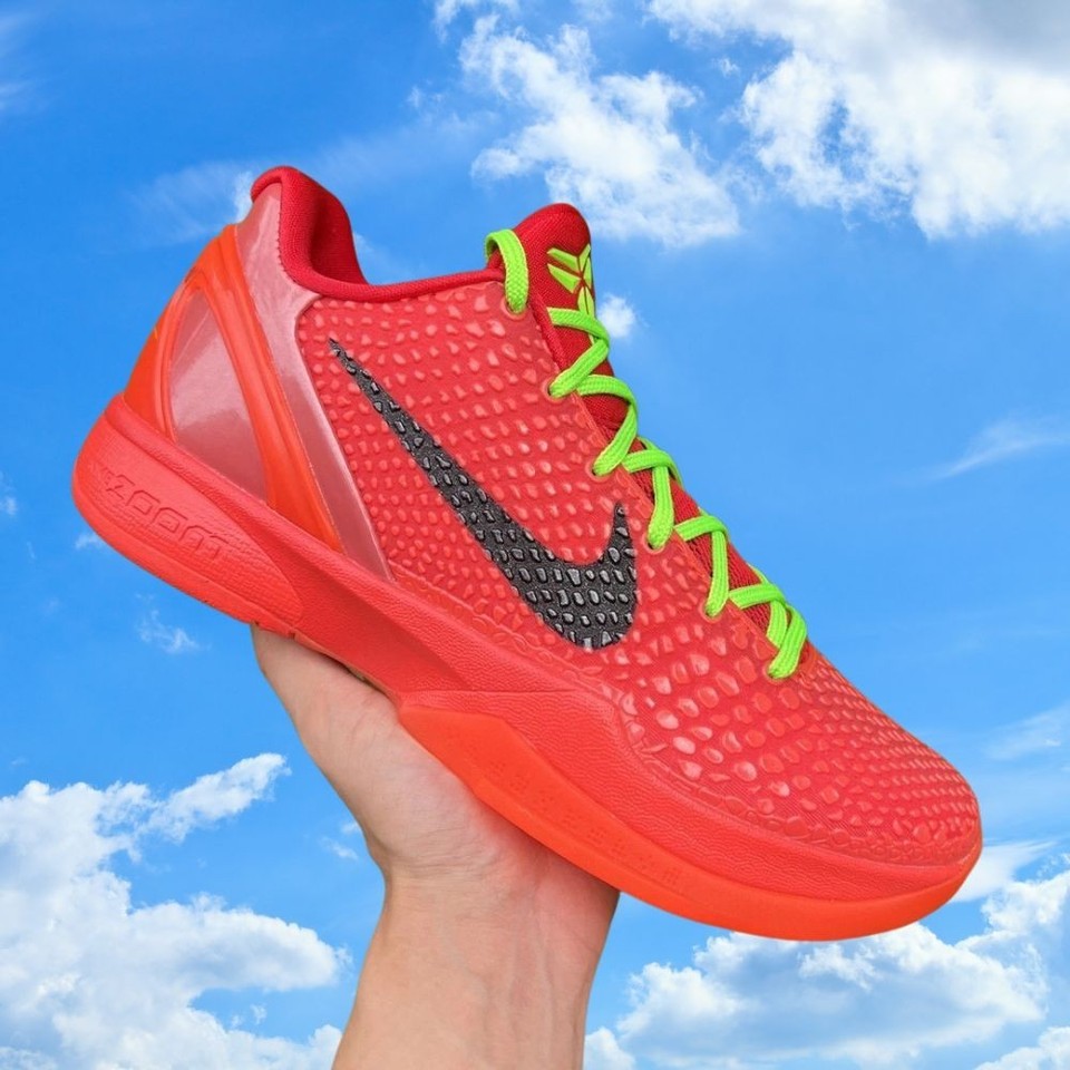 Kobe 6 Protro Reverse Grinch Red FV4921-600 Men's Size US 10 | eBay