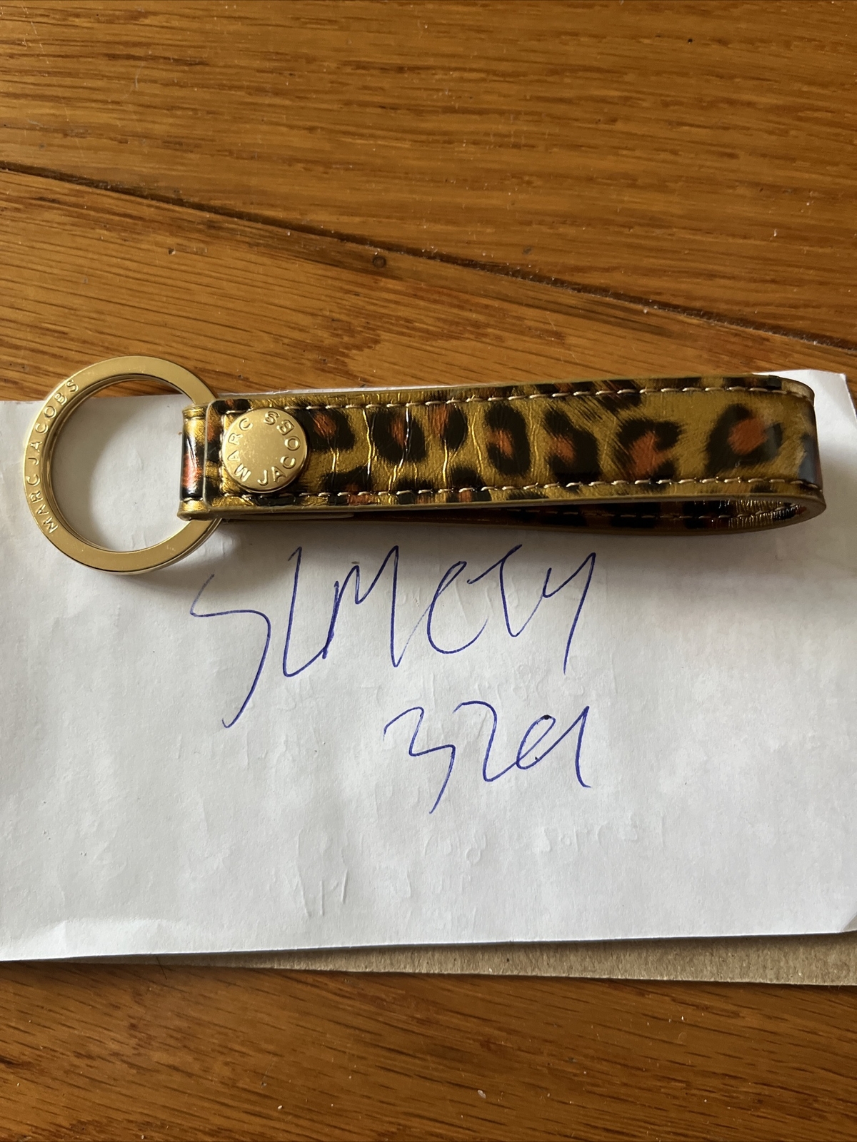 New Marc Jacobs Key Loop Ring Key Chain Leopard In Hand Ships Now Rare ...