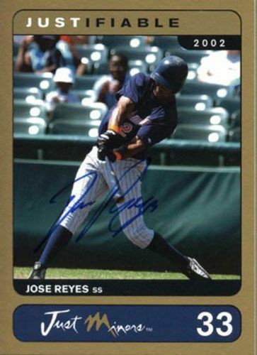 2002 Jose Reyes Autograph Rookie GOLD Auto RC BLUE JAYS #/100 | eBay