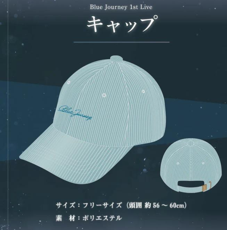 Hololive Blue Journey 1st live Cap Hat 2023 One size | eBay