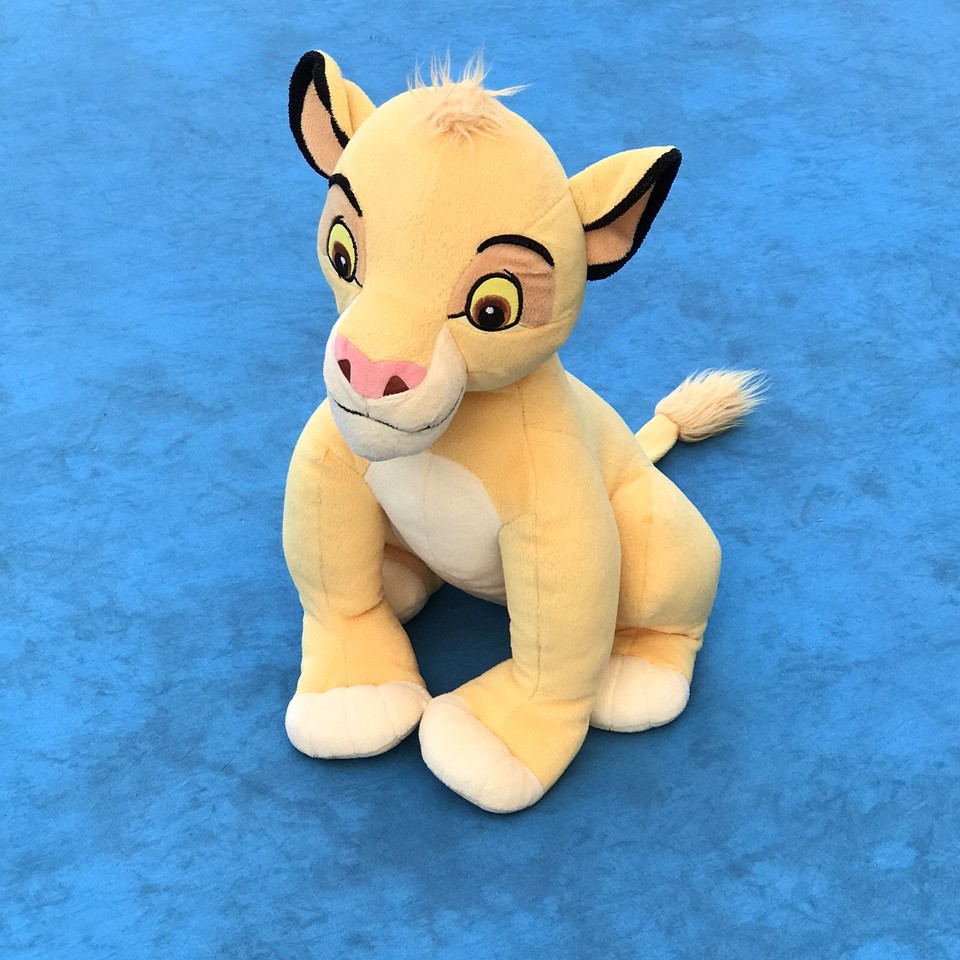 Disney Jumbo SIMBA Lion King Young Cub 16” Sitting Plush Stuffed Animal ...