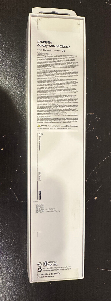 Samsung Galaxy Watch 4 Classic 46mm Black LTE Bluetooth Android Wear SM ...