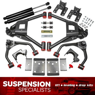 4"/6" Drop Lowering Kit For 2015-2018 Chevy Silverado GMC Sierra 2WD w ...