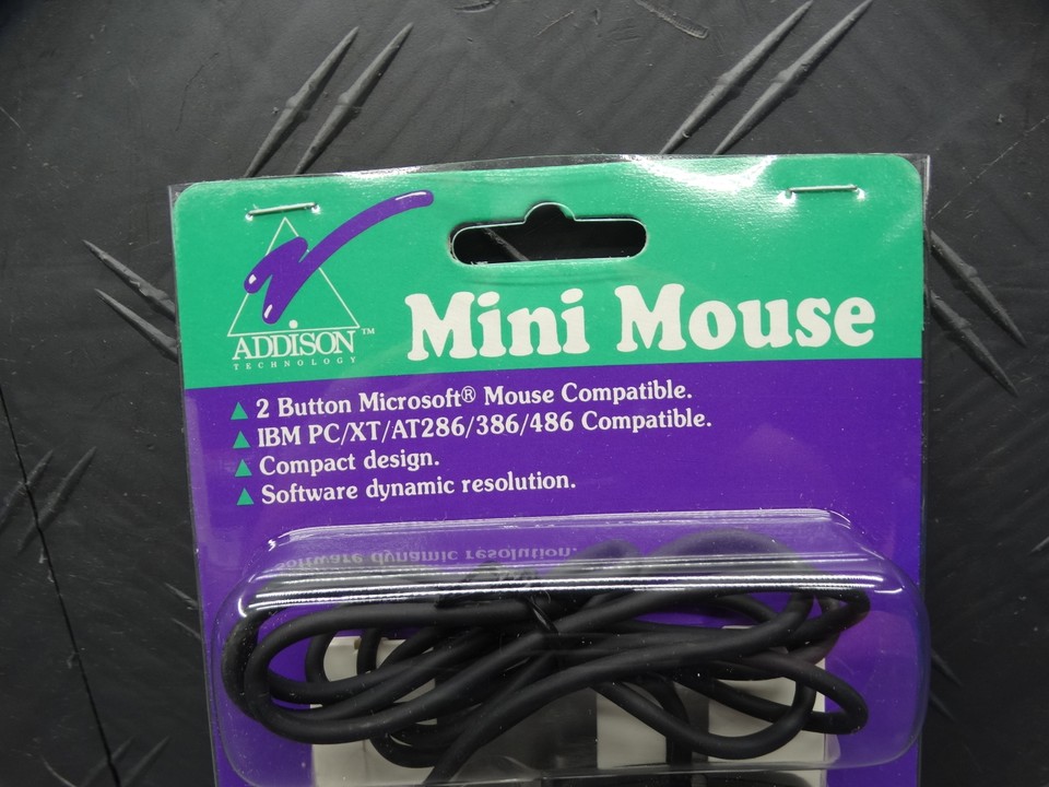 Addison Technology 2 Button Mouse for IBM PC/XT/AT286/386/486 Vintage ...