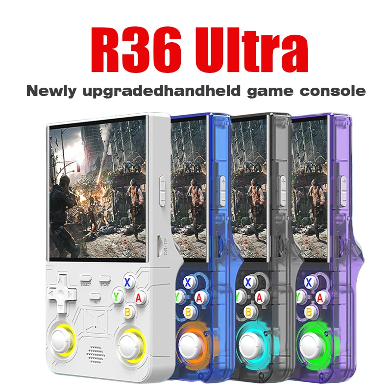 New R36 Ultra Retro Handheld Game Console 4.0-Inch Open-Source Linux ...