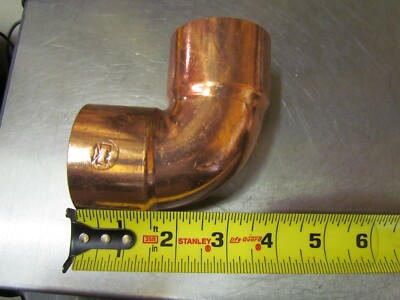 New Mueller 2" x 2" Copper 90 Degree Ell Elbow Plumbing Fitting CxC ...
