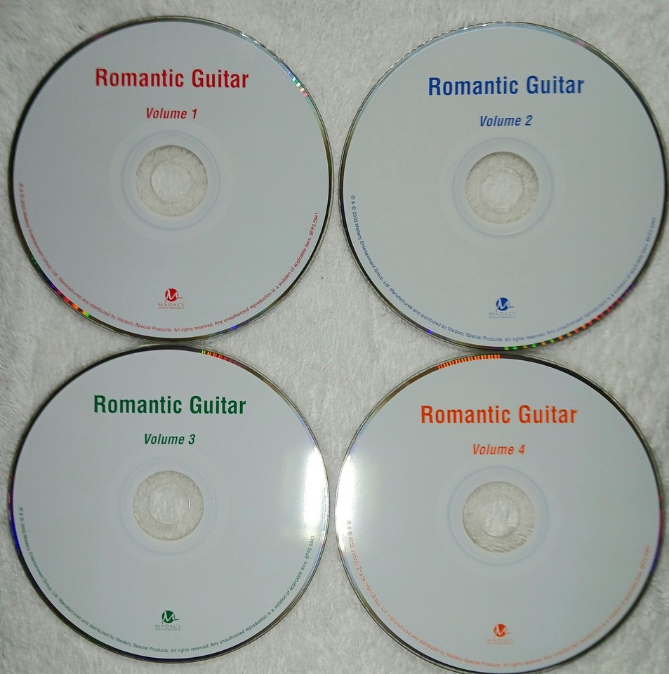 Romantic Guitar ~ 4-CD Set ~ 2003 Madacy ~ Audio CDs ~ Easy Listening ...
