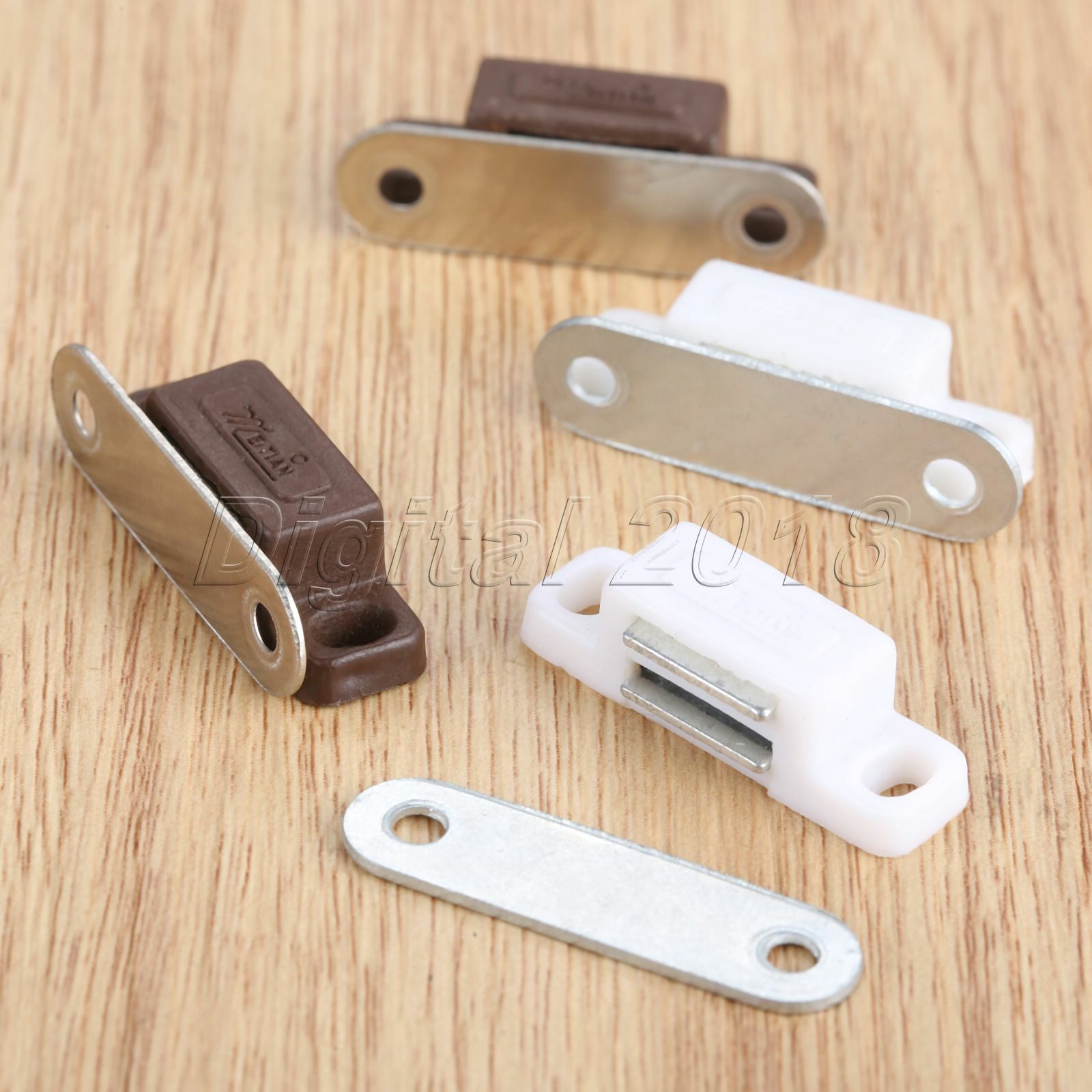 5pcs Magnetic Cabinet Catches Push Open Touch Kitchen Door Stop Damper ...