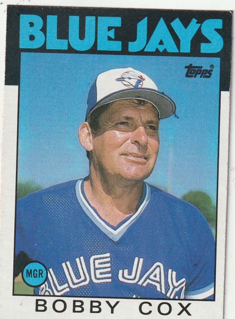 FREE SHIPPING-MINT-1986 Topps #471 Bobby Cox - Blue Jays PLUS BONUS ...