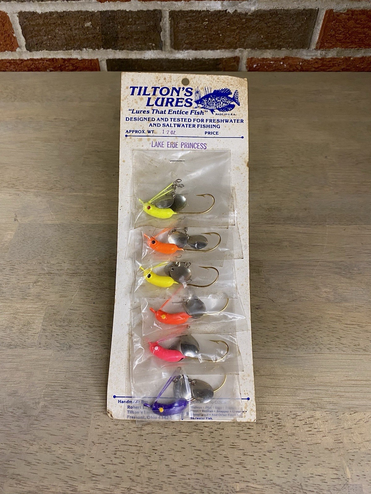 Vtg Tilton’s Lures Lake Erie Princess Walleye Lures fresh Or Salt Water ...
