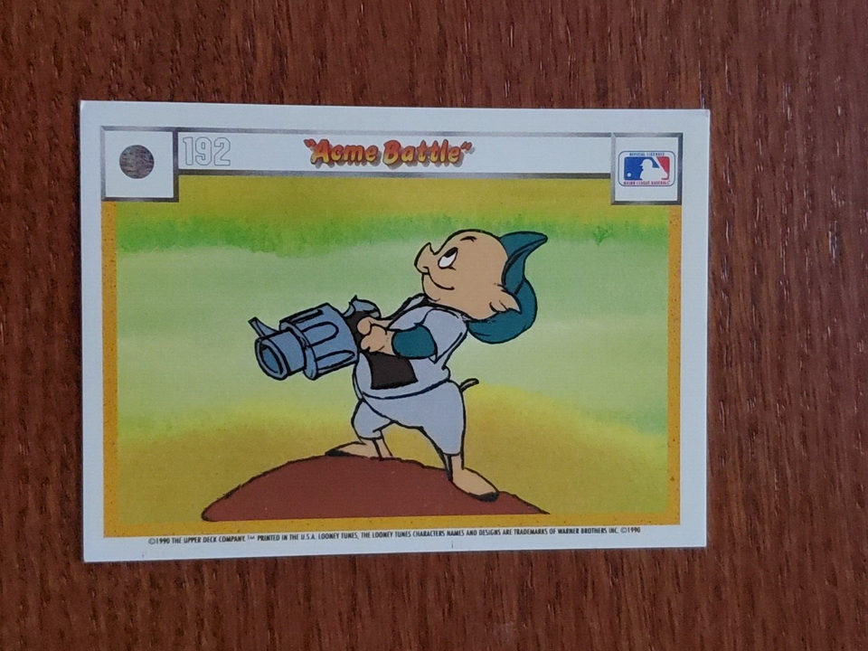 1990 Comic Ball Upper Deck Looney Tunes Card #189/192 Acme Battle ...