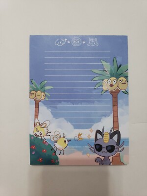 Pokemon Sun And Moon Unofficial Notepad Fanmerch | eBay