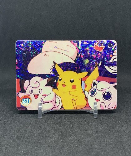 Pokemon Pocket Monsters Vintage Vending Prism Sticker Card #351 Pikachu ...