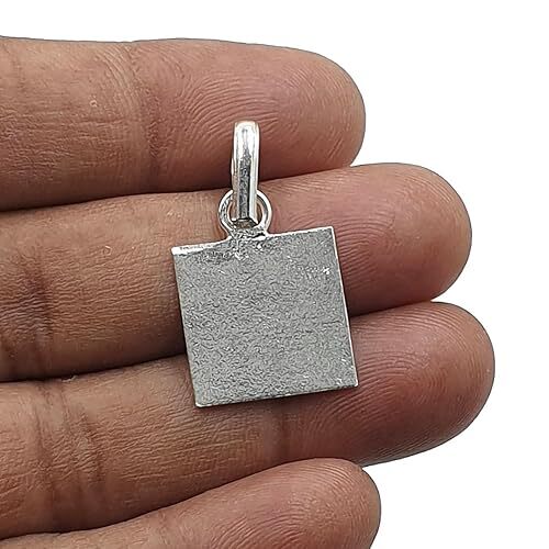 Silver Square Chandi Ka Tukra Chokor Locket Pendant One - Size 2x2 ...