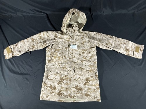 US Navy NWU Type II AOR1 Desert GoreTex Parka Jacket Small Regular SEAL ...
