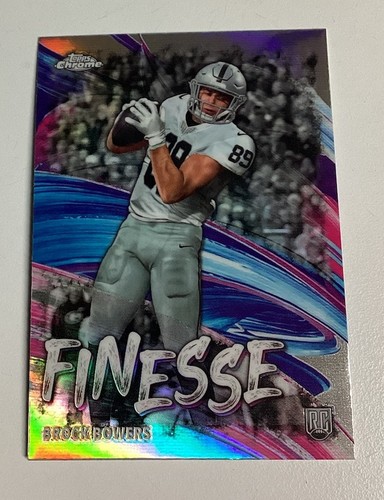 2024 Topps Chrome BROCK BOWERS Refractor Finesse Insert Rookie Card RC ...