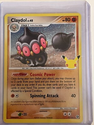 Pokemon Claydol Lv. 45 HOLO RARE Celebrations Great Encounters Pokémon ...