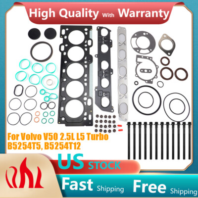 Engine Cylinder Head Gasket Bolt Set For 04-15 Volvo C70 S40 S60 V50 ...