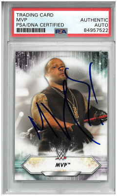MVP SIGNED AUTOGRAPH SLABBED WWE 2021 TOPPS CARD PSA DNA | eBay