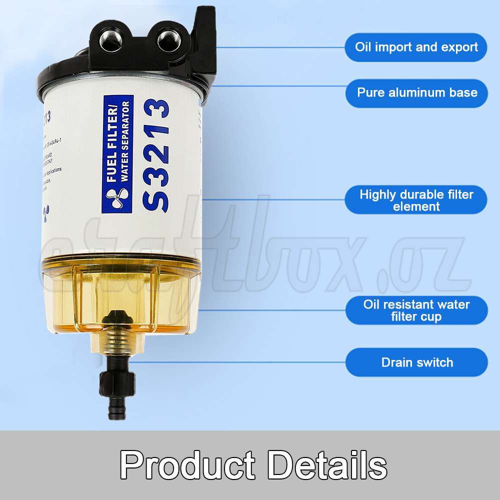 10 Micron Boat Fuel Filter Element Water Separator S3213 Outboard ...