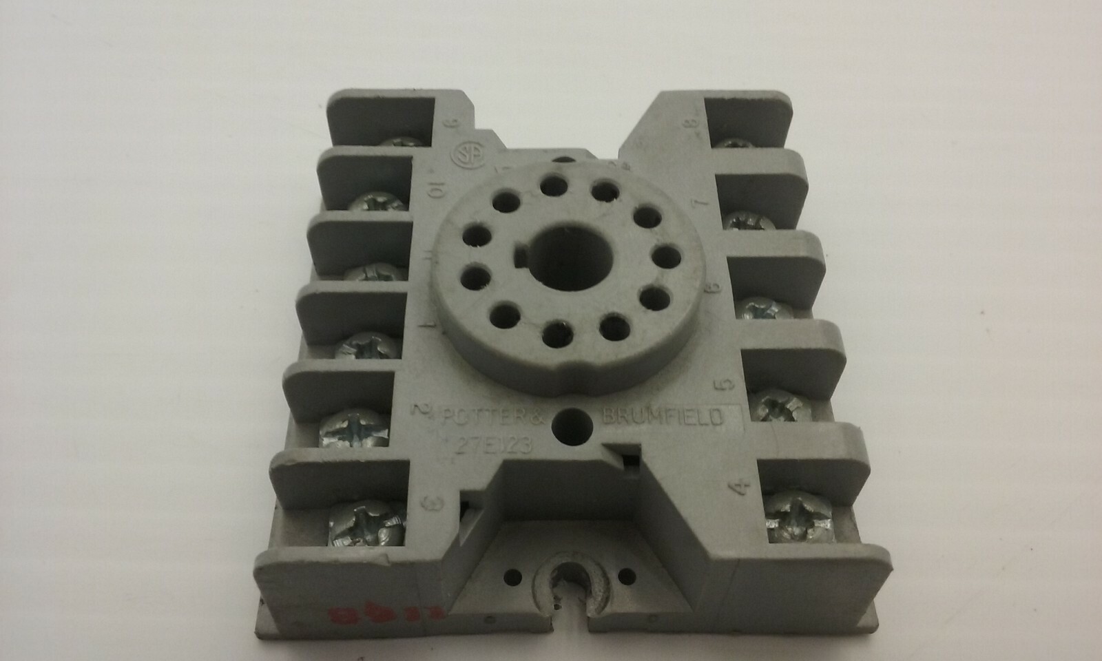 POTTER & BRUMFIELD 27E123 RELAY BASE SOCKET 10AMP 240VAC 11 PIN (LOT OF ...