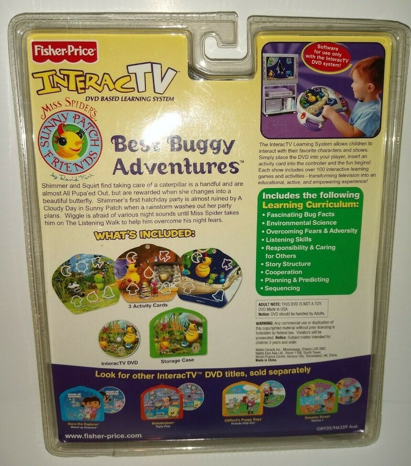 FIsher Price InteracTV DVD Based Learning System Best Buggy Adventures ...