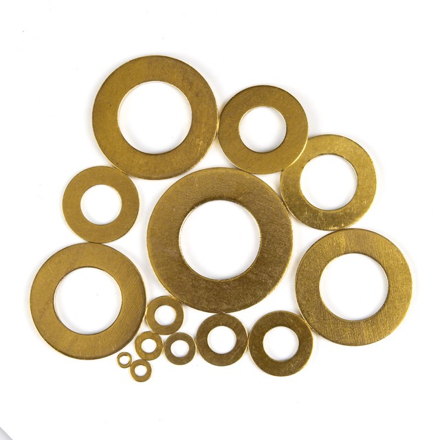 Brass Flat Washer M2 2 5 3 4 5 6 8 10 12 14 16 18 20 22 24mm Copper