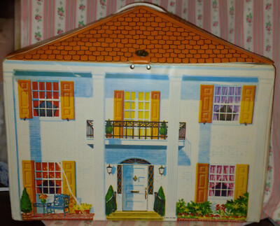 1969 IDEAL PETITE PRINCESS PATTI Vinyl Folding DOLL HOUSE +3 Furniture ...