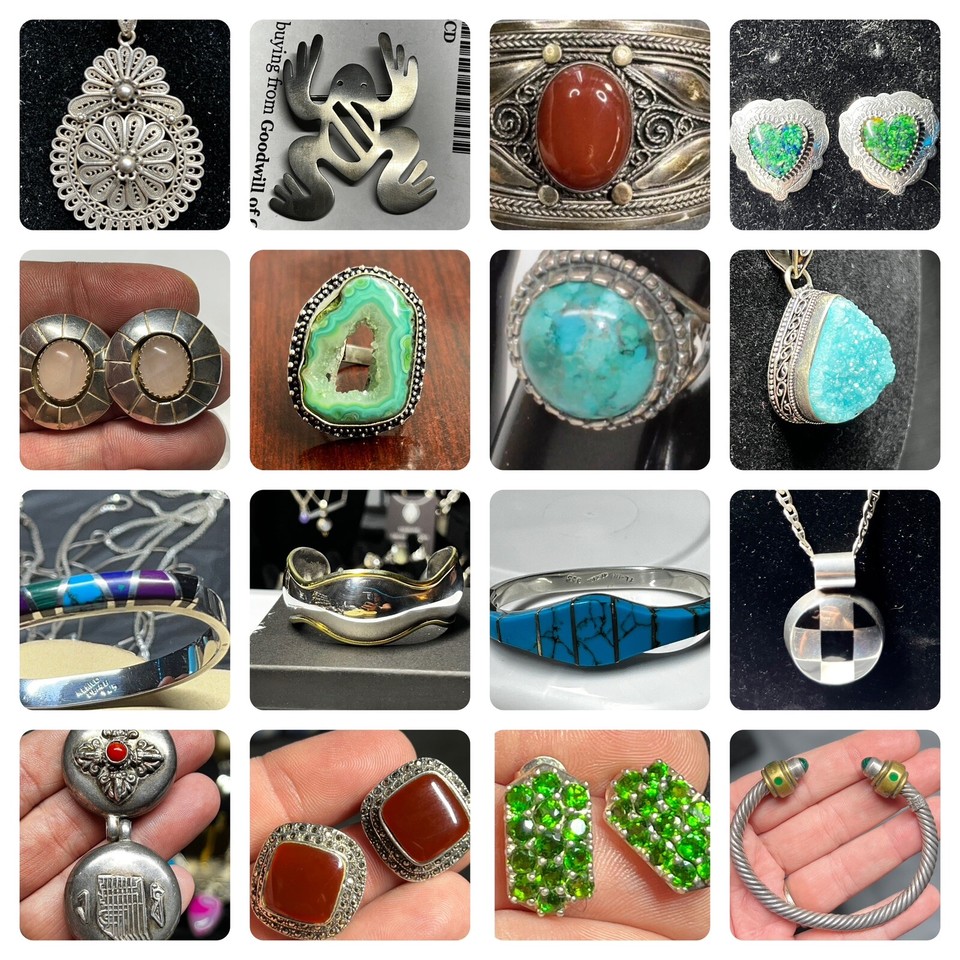 Wholesale Vintage Sterling Jewelry Lot! 50 Grams! ALL RESALE NO SCRAP ...