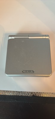 Nintendo Gameboy Advance GBA SP Silver Platinum AGS-001 and Charger ...