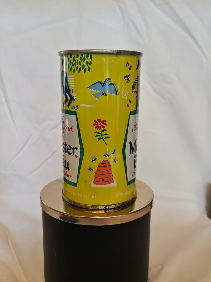 MINTY MEISTER BRAU Pilsner Beer 1955 FIESTA PACK Flat Top Can Peter ...