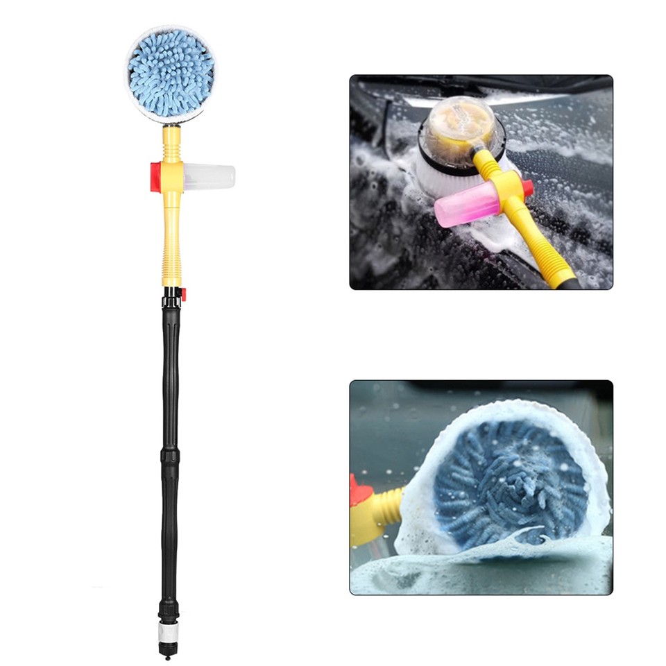 High Pressure Rotating Car Care Wash Brush Cleaning Washing Sponge Tool ...