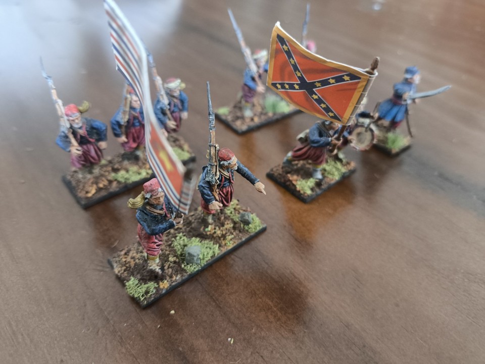 Perry Miniatures ACW AMERICAN CIVIL WAR ZOUAVES 28mm PROPAINTED Warlord ...