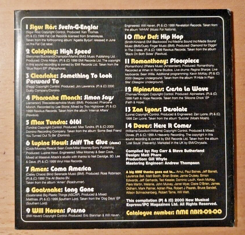 Various Artists - NME: Come On Try Young 2000 CD Promo | eBay UK