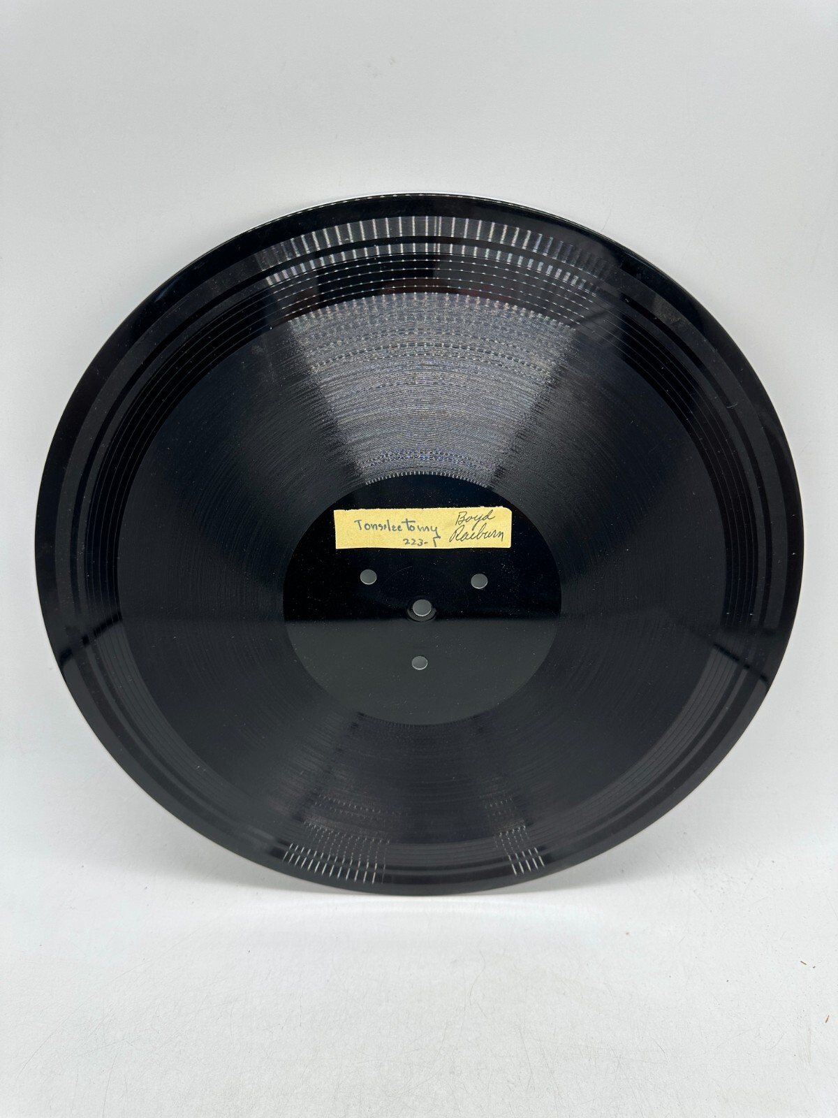 Boyd Raeburn Tonsillectomy 12" Jazz Acetate Record Disc JRC223-1 | eBay