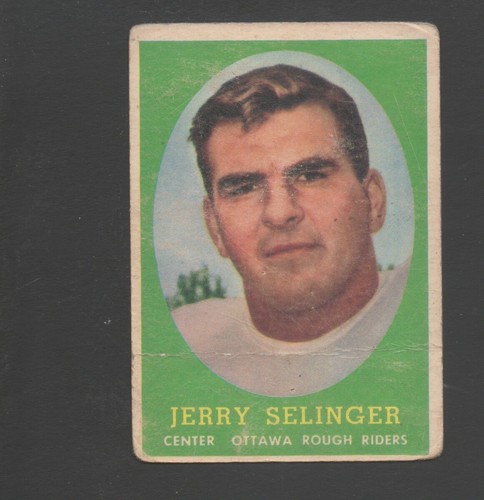 1958 Topps CFL - Jerry Selinger #43 (RC) for sale online | eBay