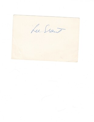 ACTRESS LEE GRANT AUTOGRAPH ON CARDS STOCK. | eBay