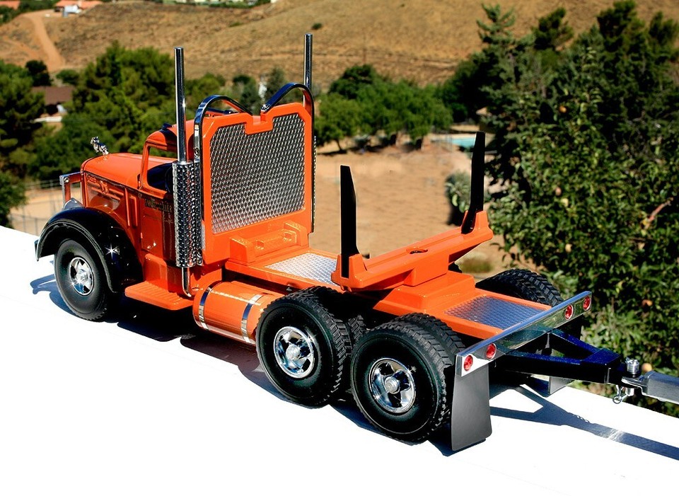 SMITH MILLER LOG TRUCK IN BLACK AND ORANGE NEW IN THE BOX. | eBay