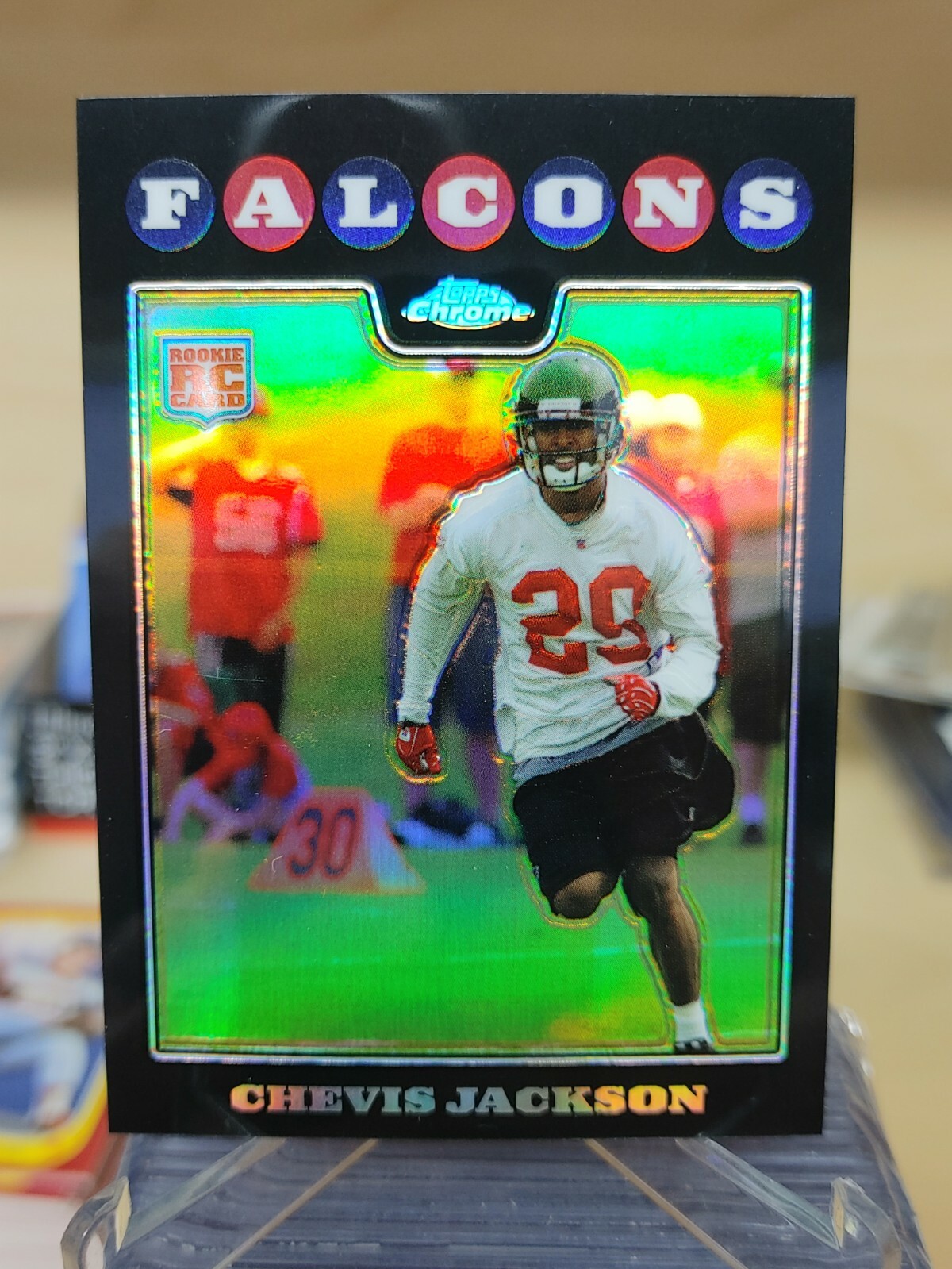 Chevis Jackson RC - 2008 Topps Chrome Black Refractor #TC226 - Atlanta ...