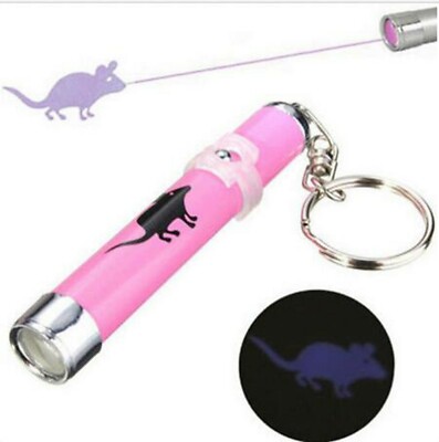Cat LED Laser Pointer Toy With Bright Mouse Animation For Endless Fun 5 ...