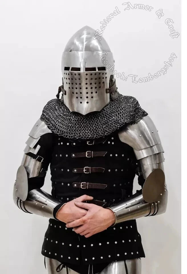 Medieval Footman Buhurt "Full Body Armor Suit Steel Breastplate ...