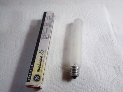 NEW GE Lighting Appliance 20 watt 20T61/2/F 34272 Light Bulb Frosted ...
