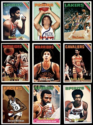 1975-76 Topps Basketball Cards singles EX $2.00 ea. #1-330 U-Pick FREE ...