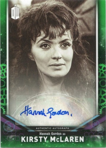 HANNAH GORDON Autograph trading card- DOCTOR WHO 2018 Signature Series ...