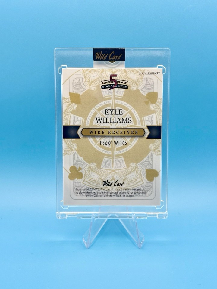 2025 Wild Card 5 Card Draw Jokers Wild - Kyle Williams 1/1 Joker | eBay